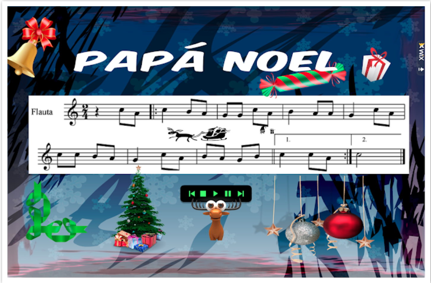 Partitura Papá Noel