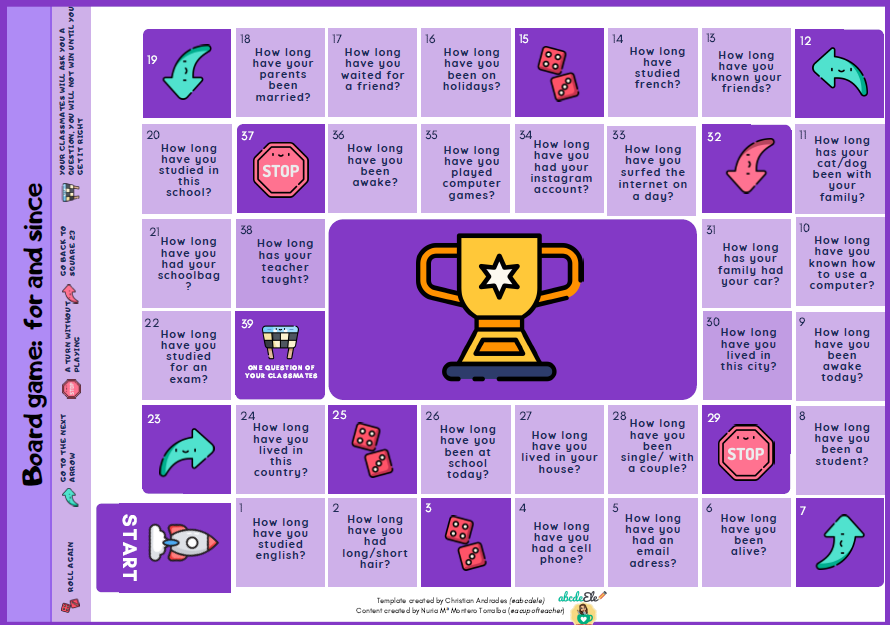 For and since boardgame | Genially