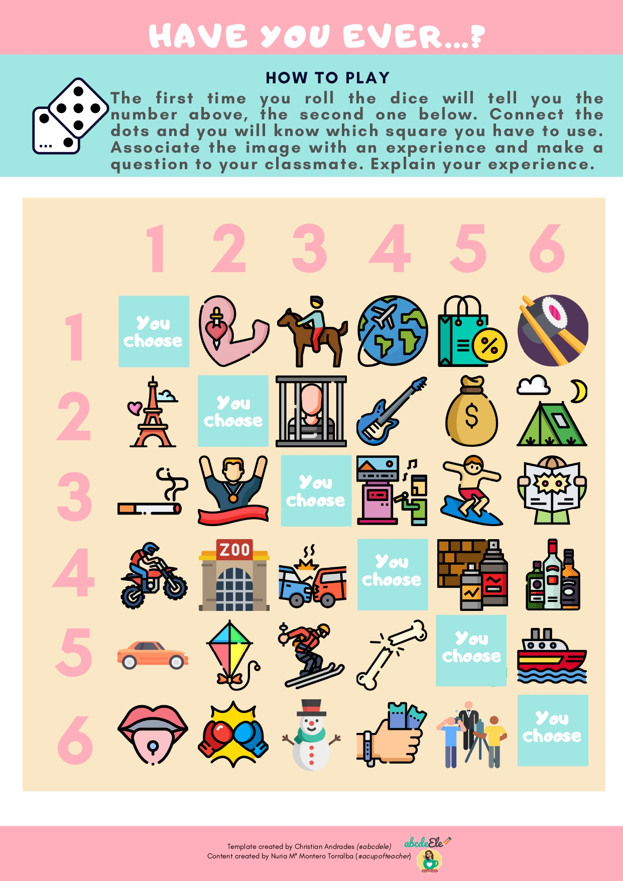 HAVE YOU EVER...? BOARDGAME | Genially