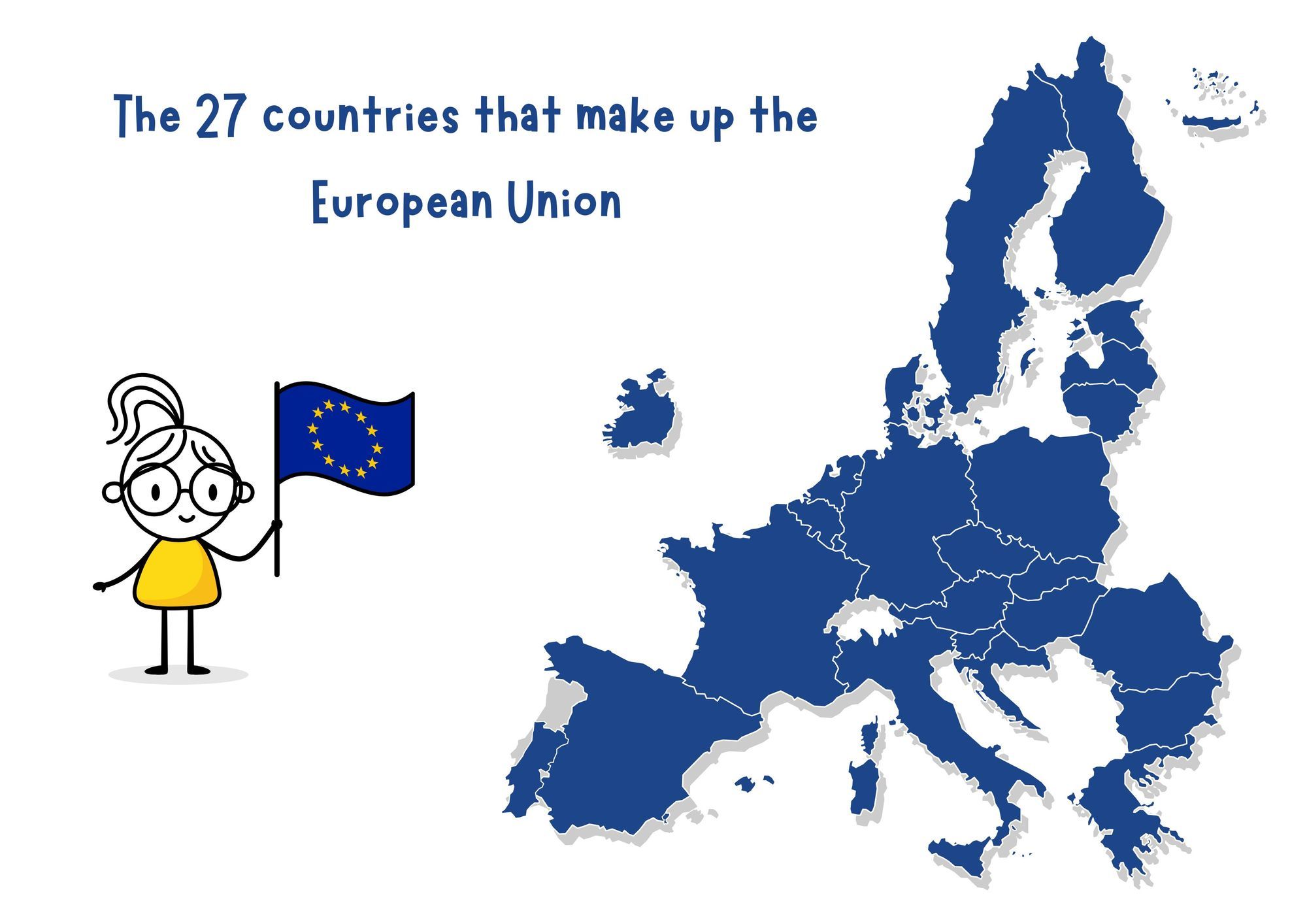 EUROPE MAP NEGATIVE SPACE