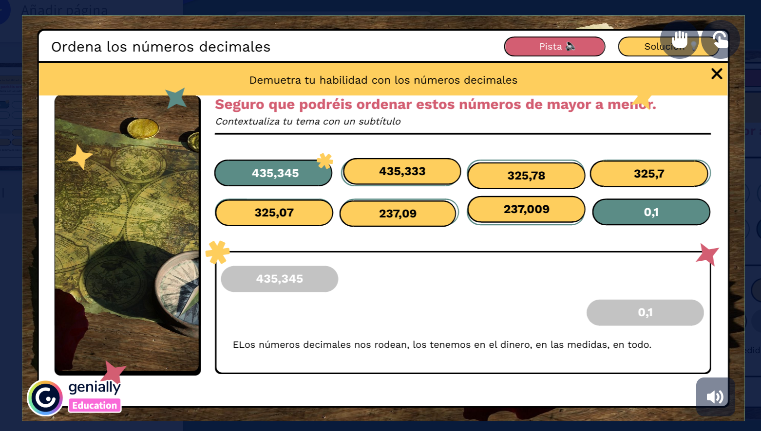 ORDENANDO DECIMALES | Genially