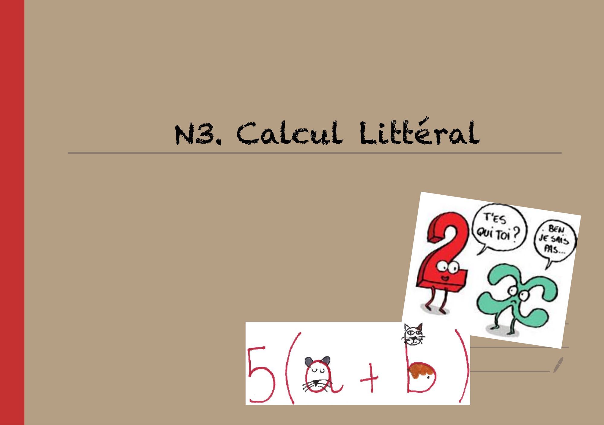 N3. Calcul littéral - 4e | Genially