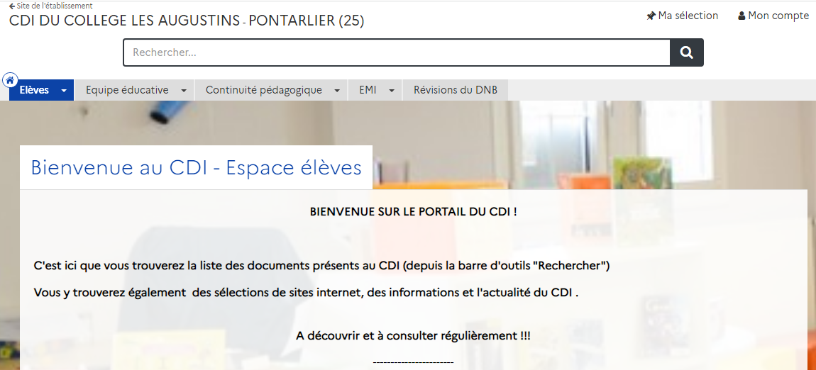 Organisation du cdi