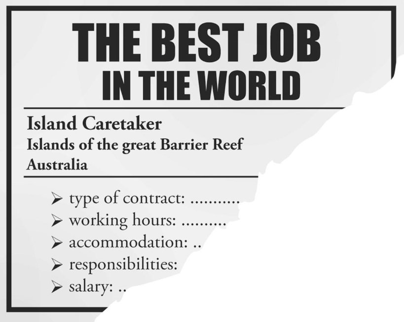 3èmes- The best job in the world | Genially