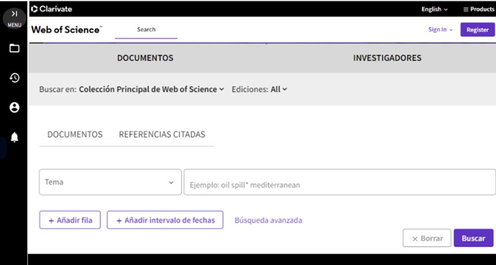 Búsqueda por documento - Web of Science (WoS): tutorial - Guías temáticas at Universidad de Lima