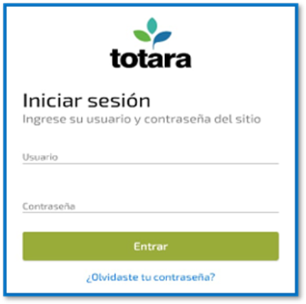 INGRESO APP TOTARA