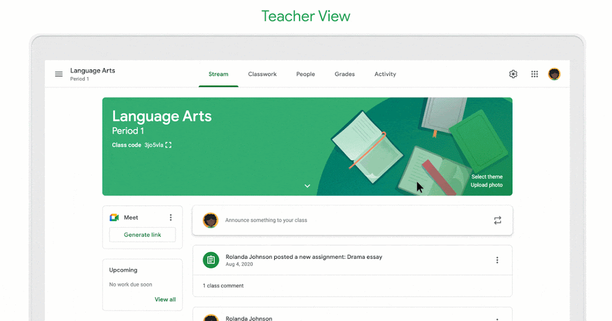 Infografía.Cómo ingresar aulas classroom Estudiantes