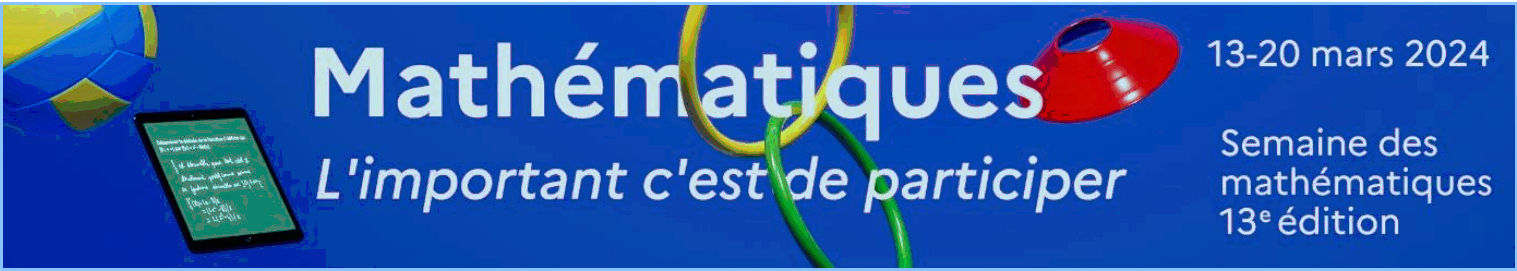 Semaine des maths - Cycle 1