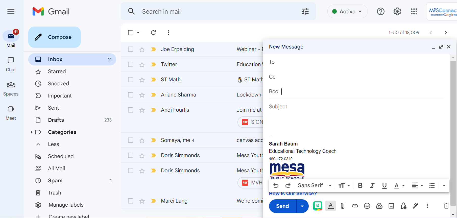 Parts of Gmail | Genially