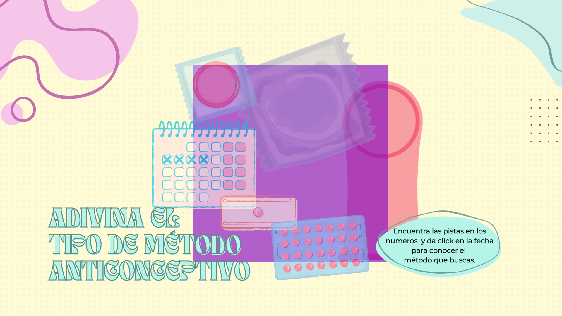 ADIVINA EL TIPO DE MÉTODO ANTICONCEPTIVO | Genially