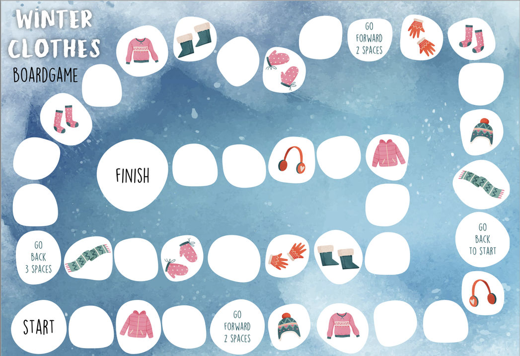 winter clothes board