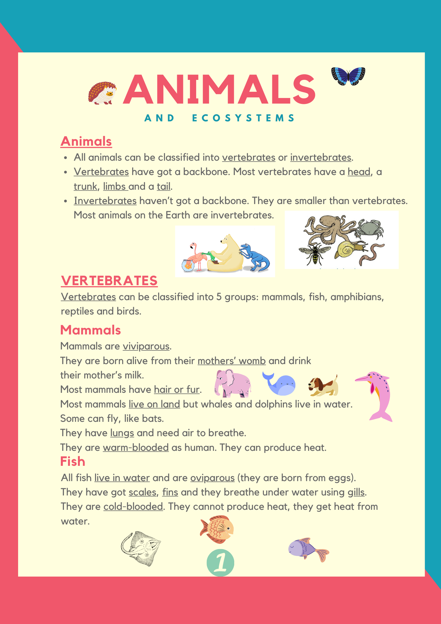 SCRIPT Part1 (Animals and Ecosystems) | Genially