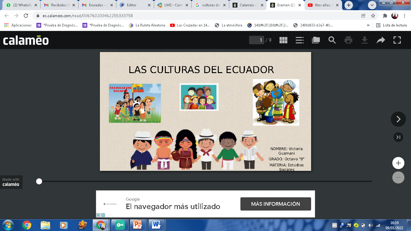 10/01/22 8vo. Culturas del Ecuador | Genially