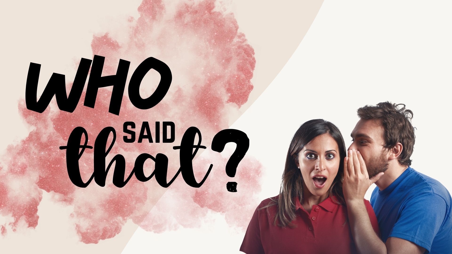 Who said that? | Genially