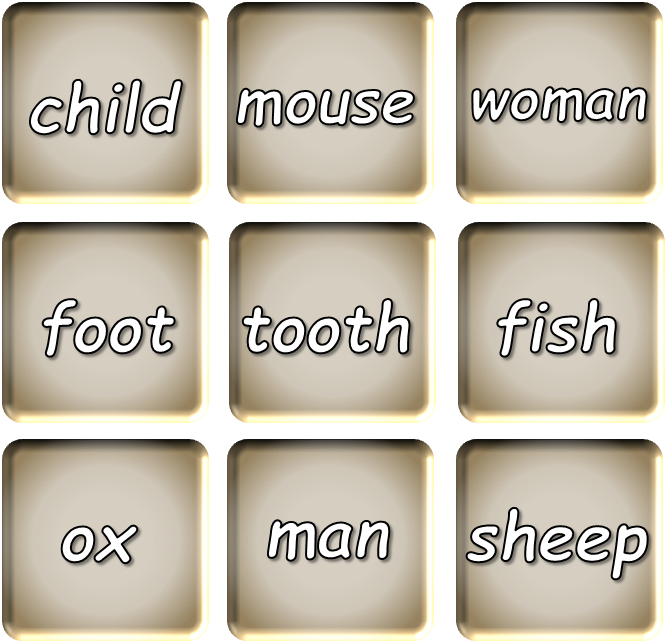 Tic Tac Toe Plurals new | Genially