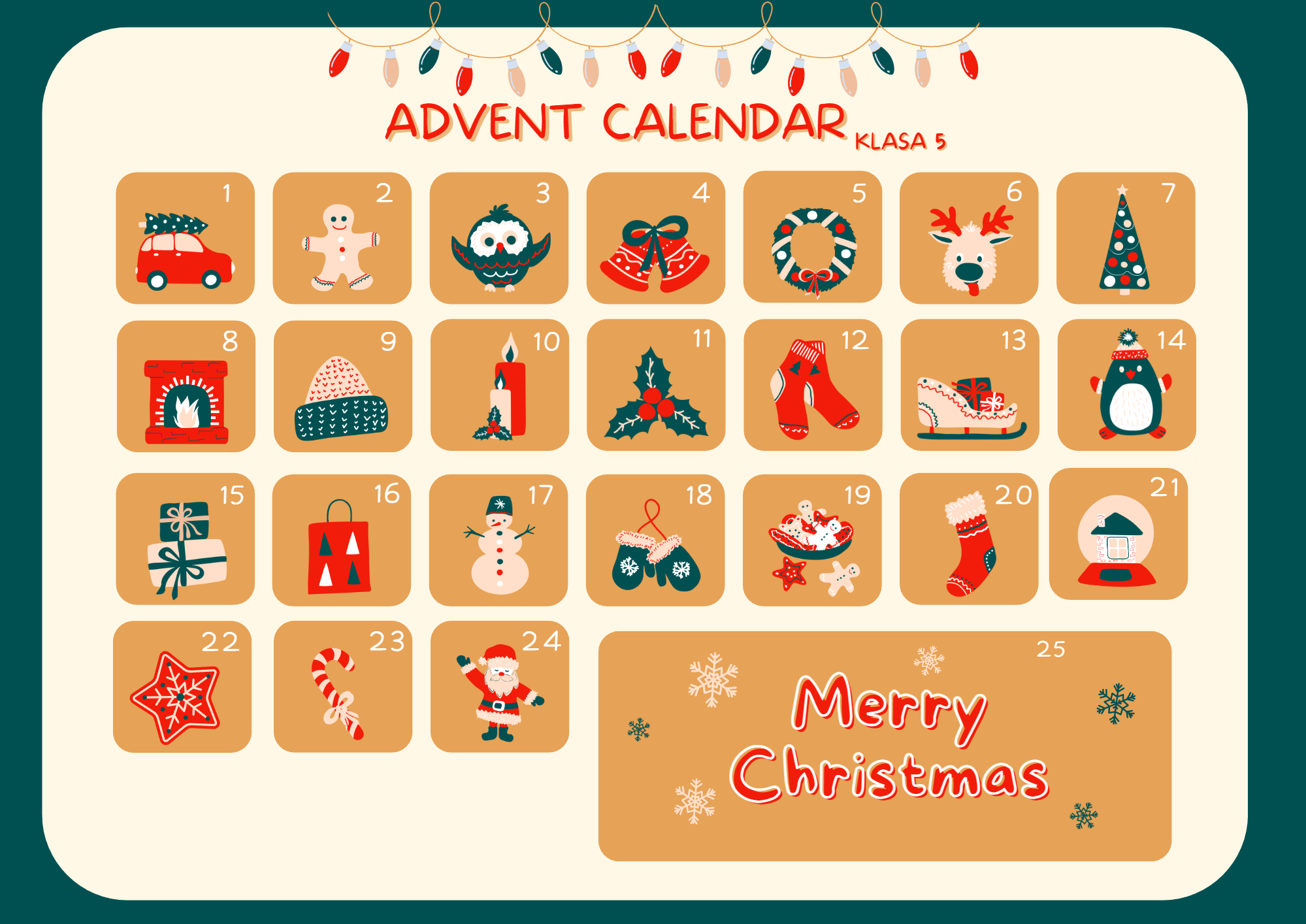 advent calendar 5 new | Genially