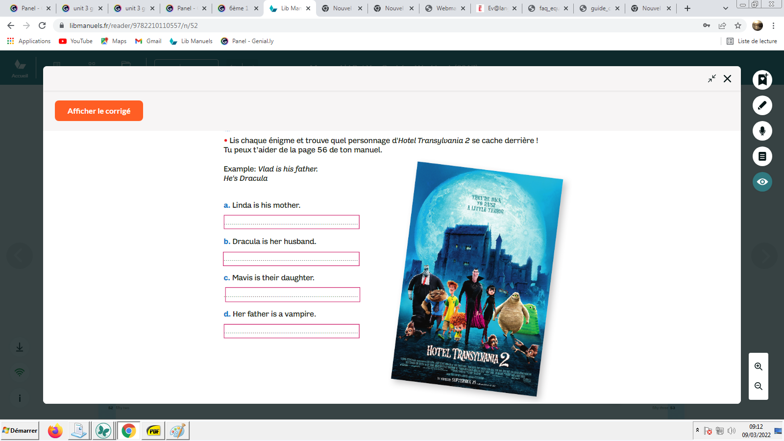 6ème unit 3 exos déterminants possessifs