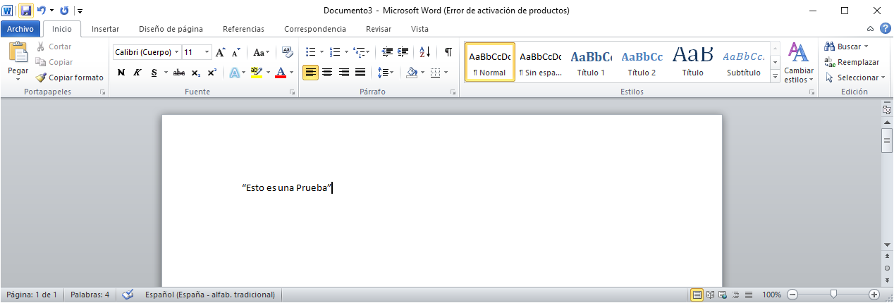 Crear un Documento word