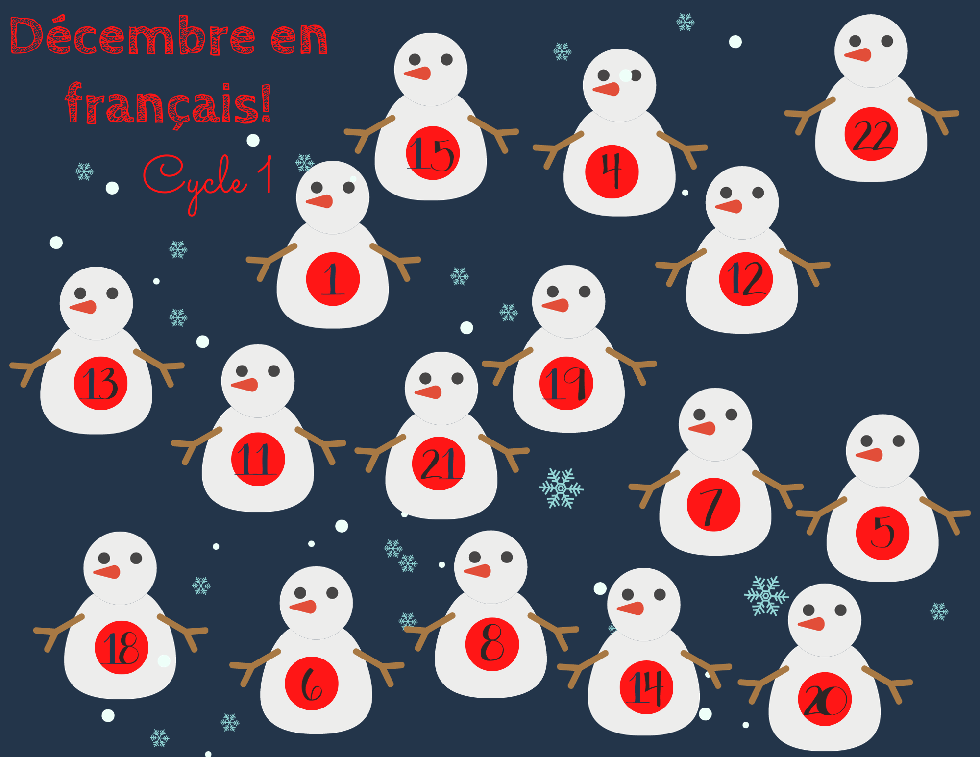 Décembre - Cycle 1 | Genially