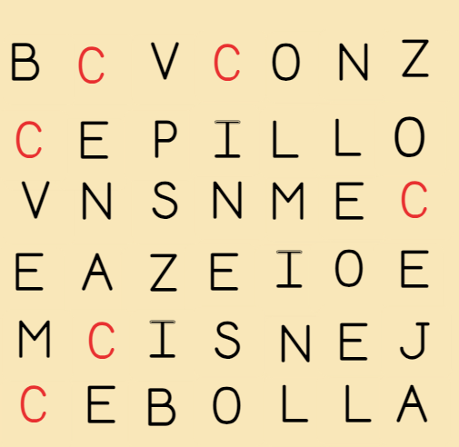 SOPA DE LETRAS SÍLABAS CE CI | Genially