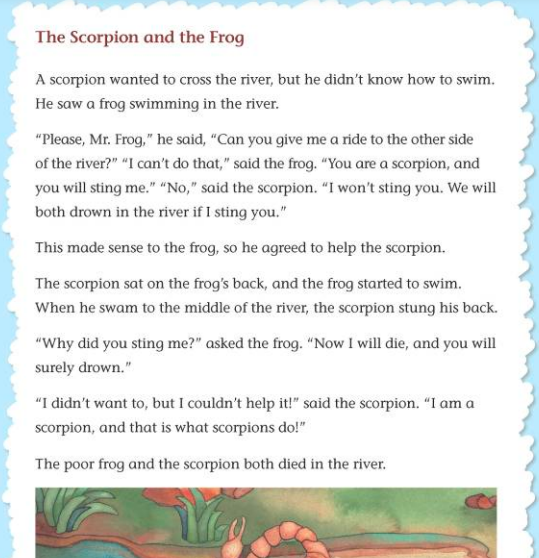 the scorpion and the frog | Genially