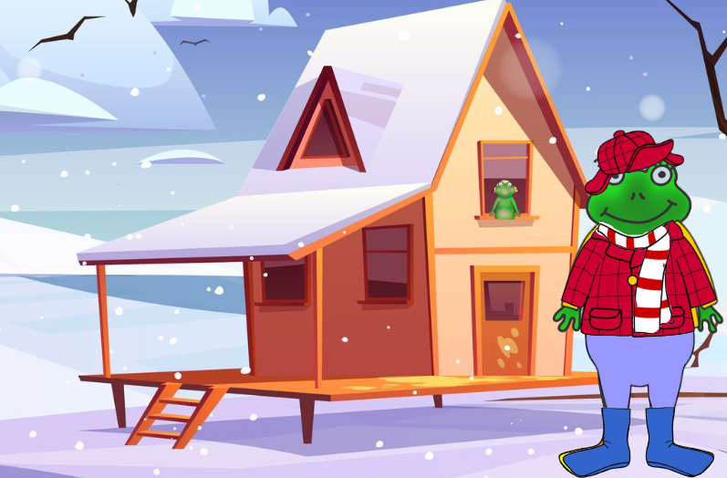 WINTER AND CLOTHES FROGGY GETS DRESSED | Genially