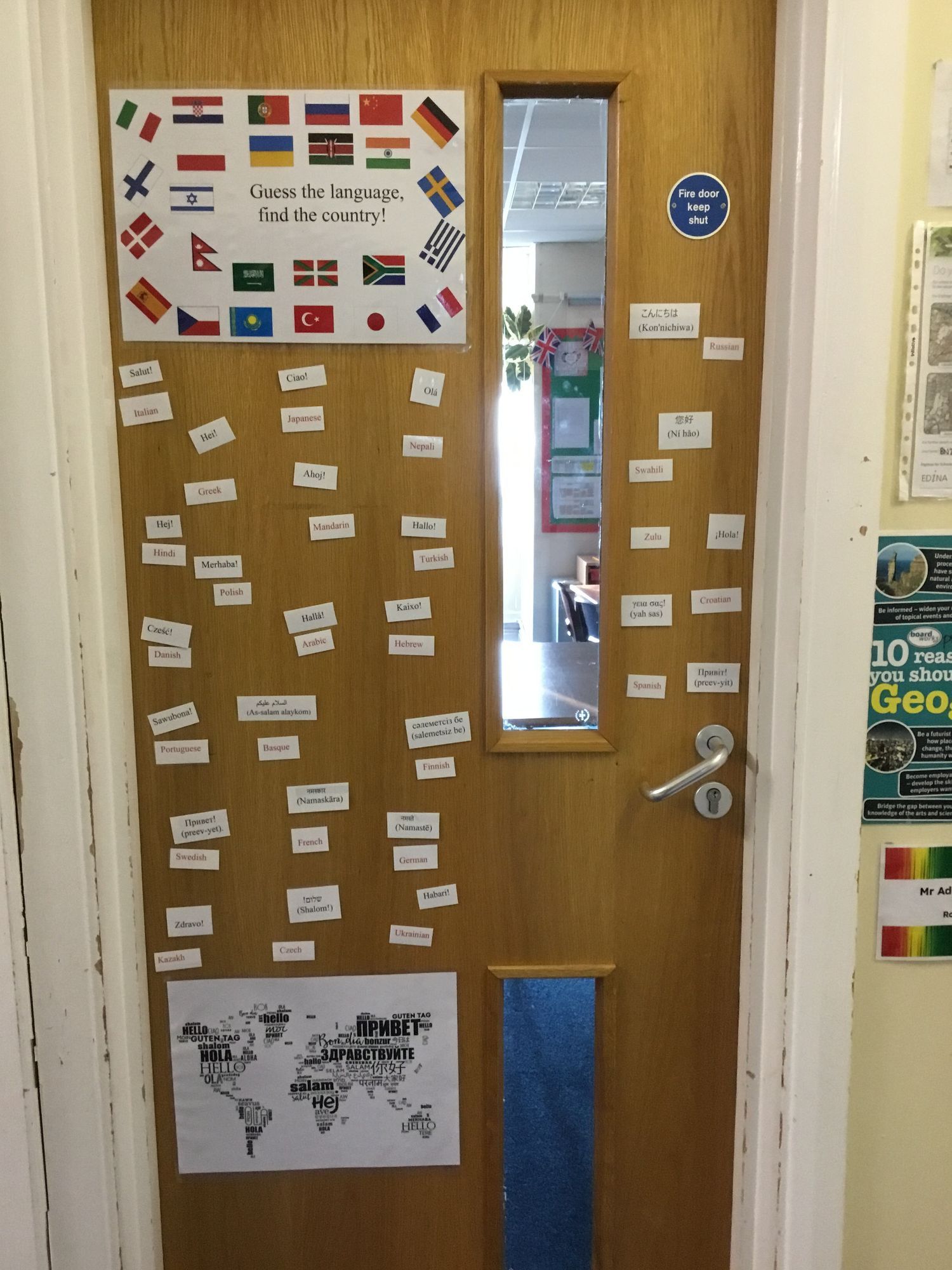 Languages week doors
