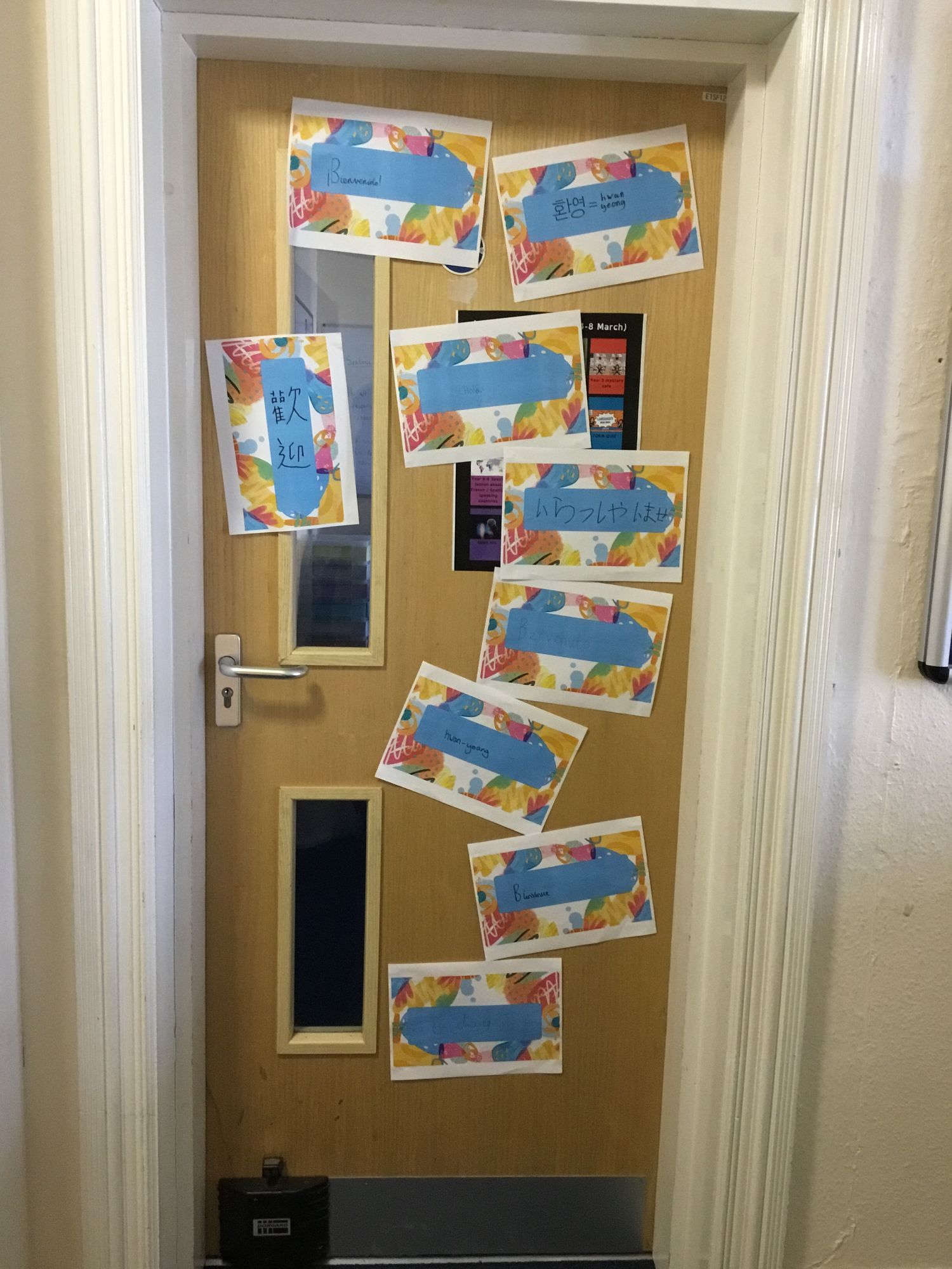 Languages week doors