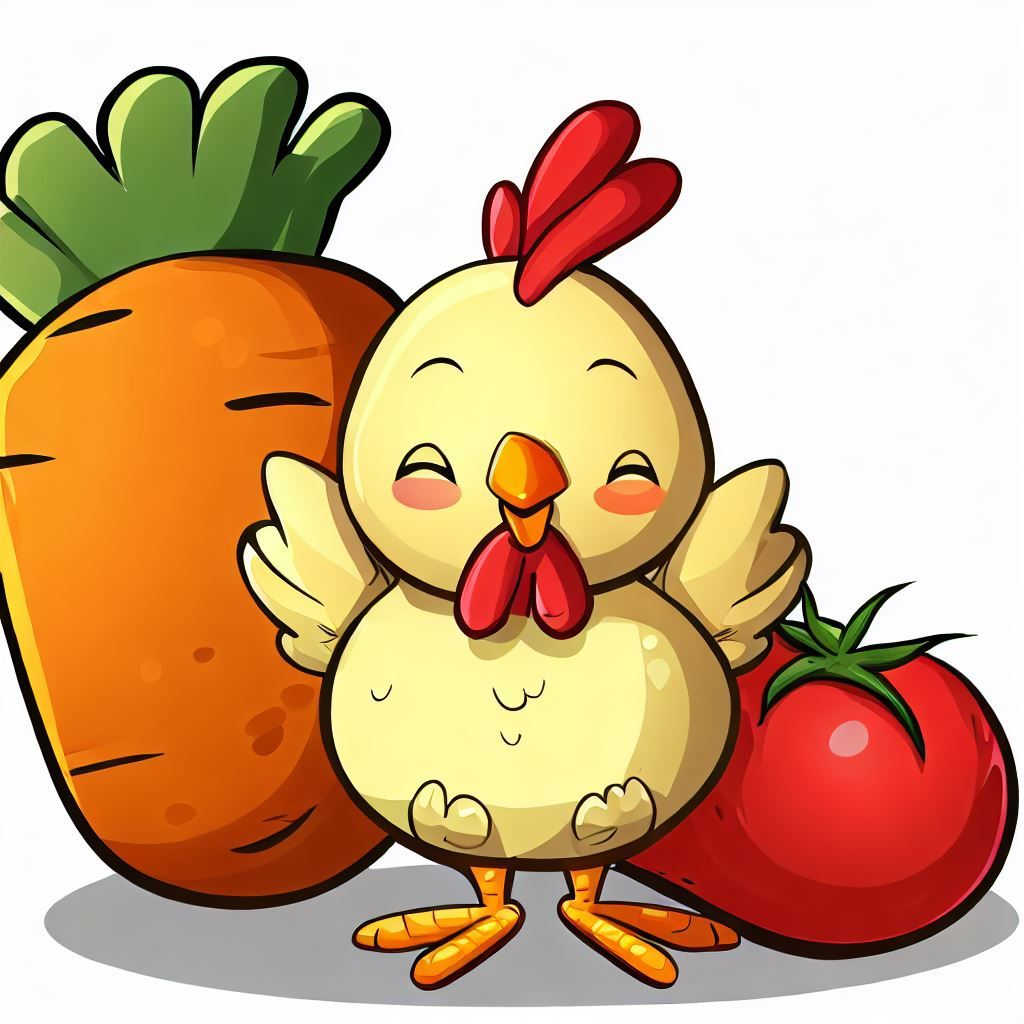 Chicken carrot tomato
