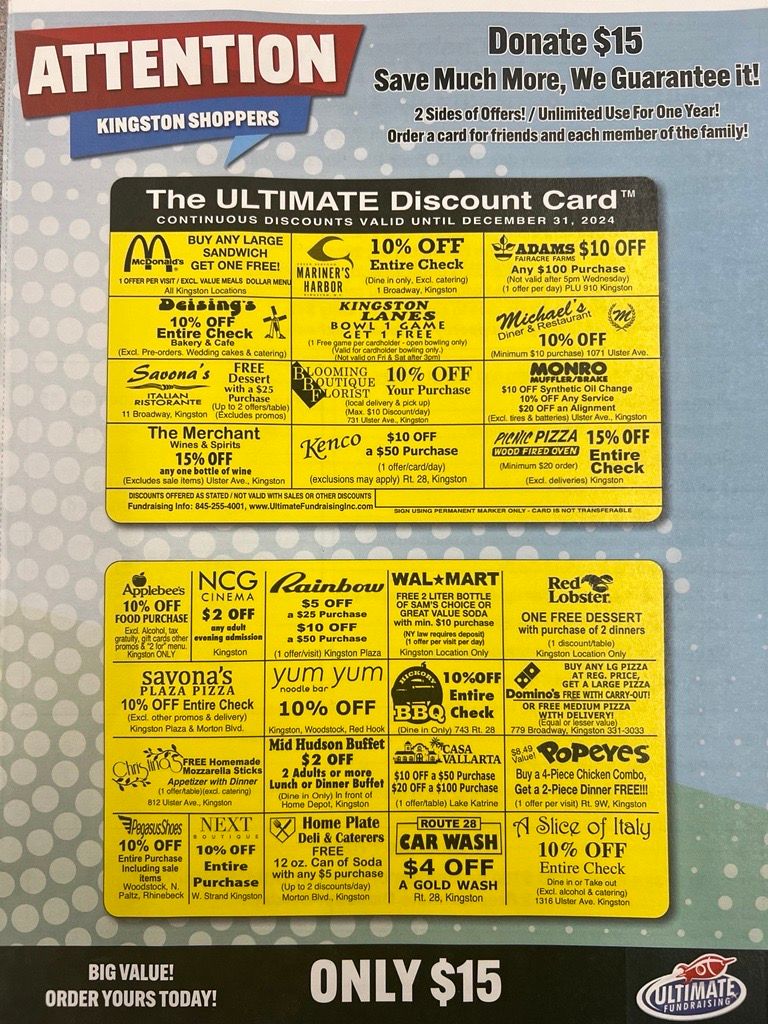 Chambers School Ultimate Discount Flyer