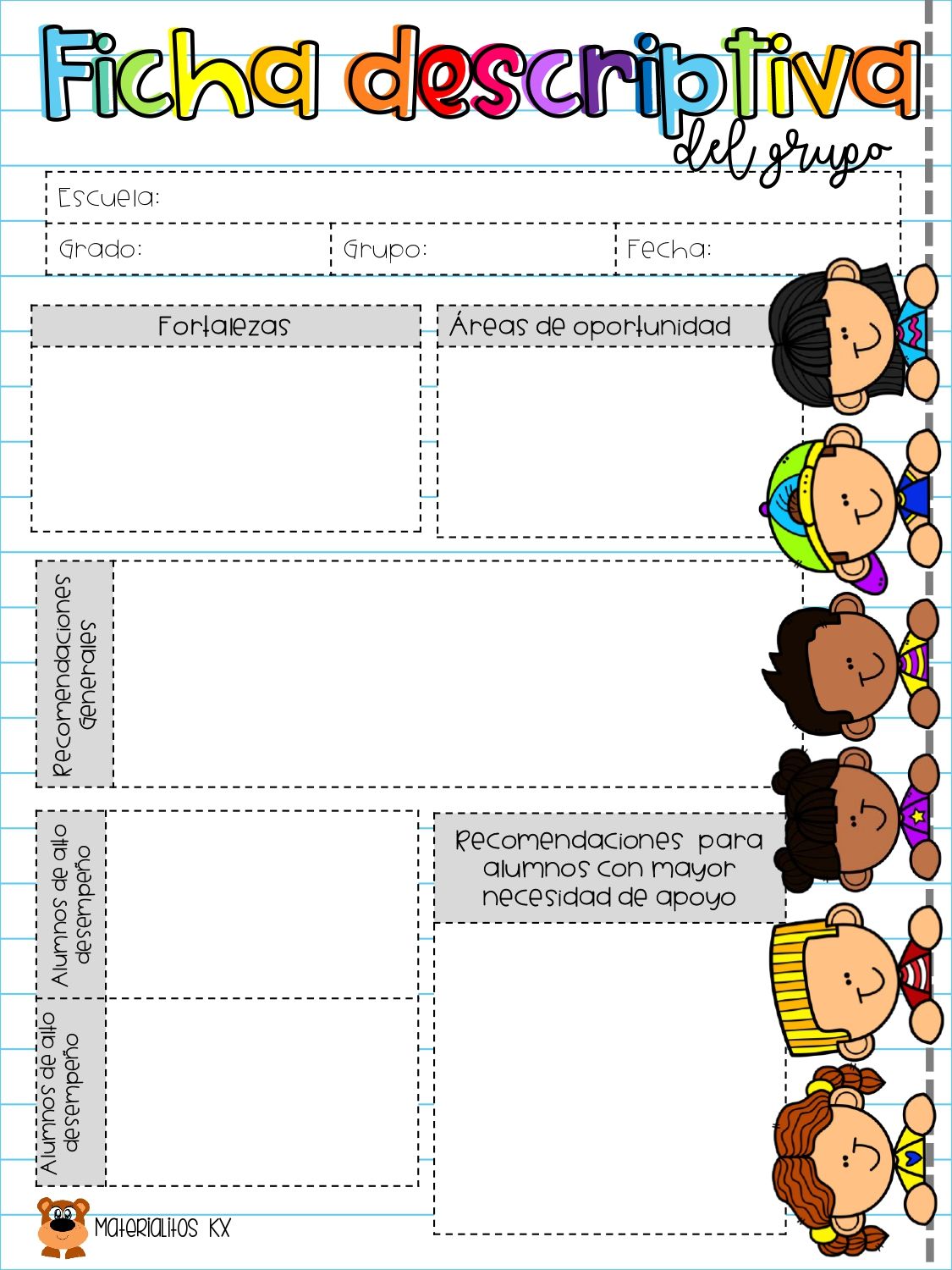 Ejemplo De Ficha Descriptiva Grupal Para Preescolar - Infoupdate.org