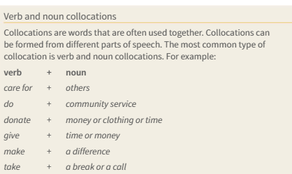 COLLOCATIONS
