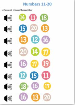 NUMBERS 1-20 | Genially