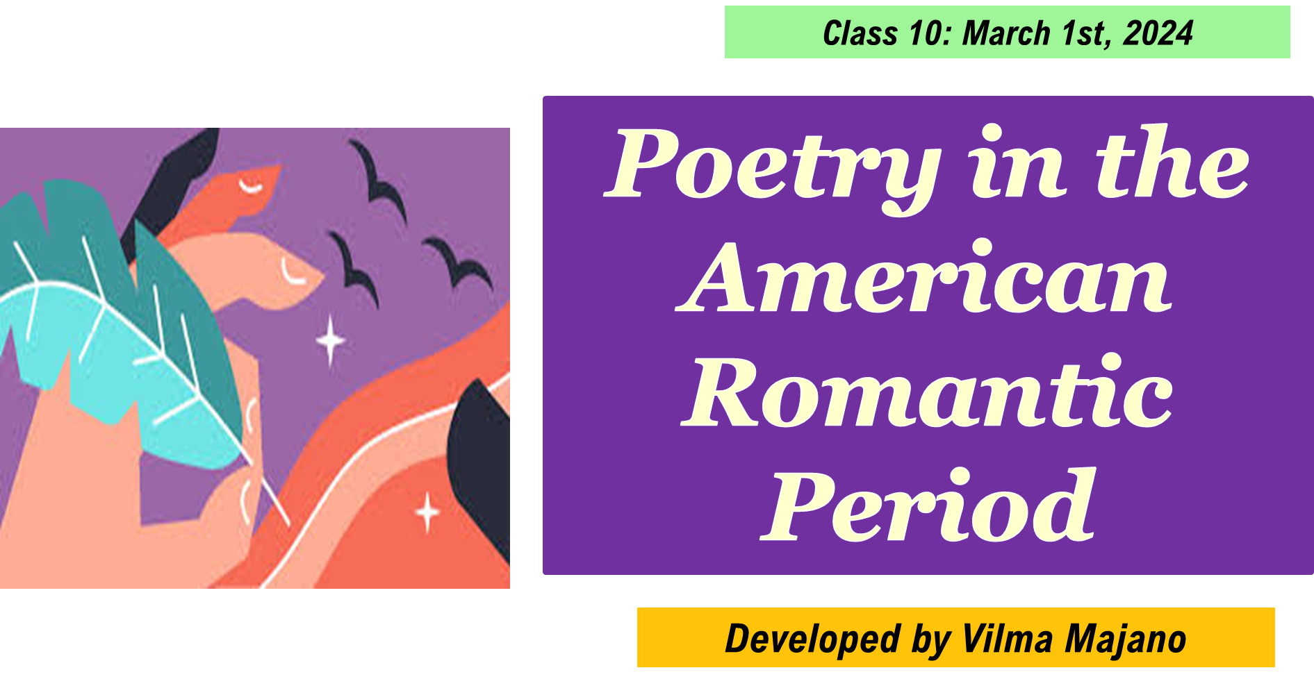 Class 10: Poetry in the Romantic Period | Genially