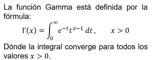 INFO Función Gamma y Beta