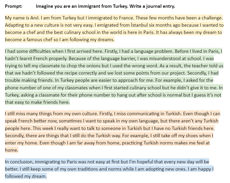 Immigrant Journal Guide