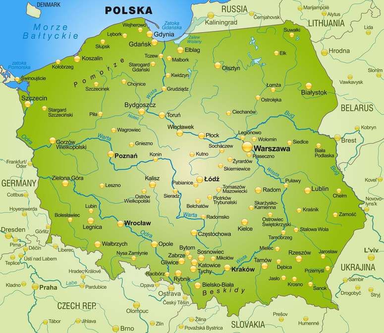 mapa Polski | Genially