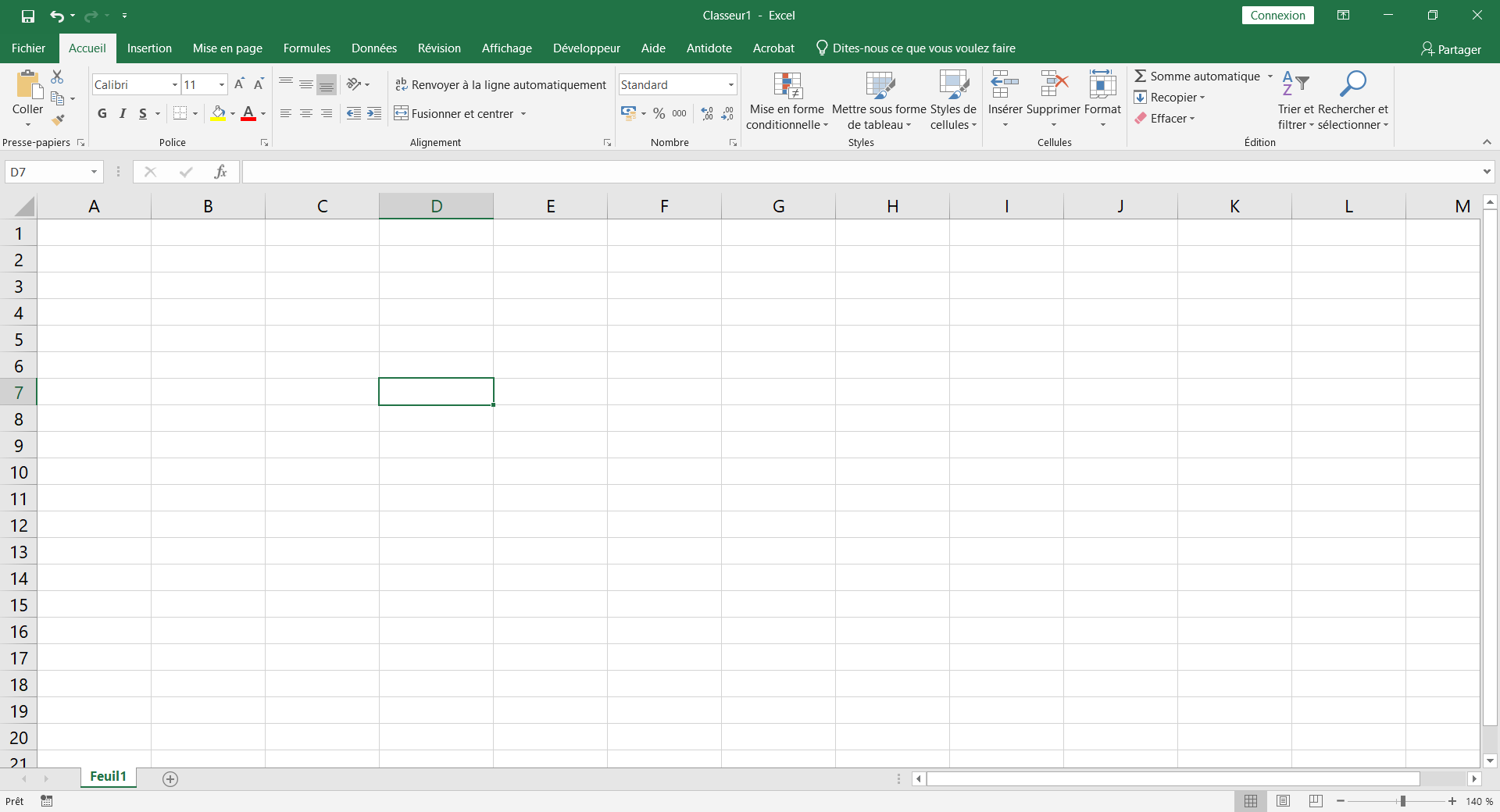 Interface Excel