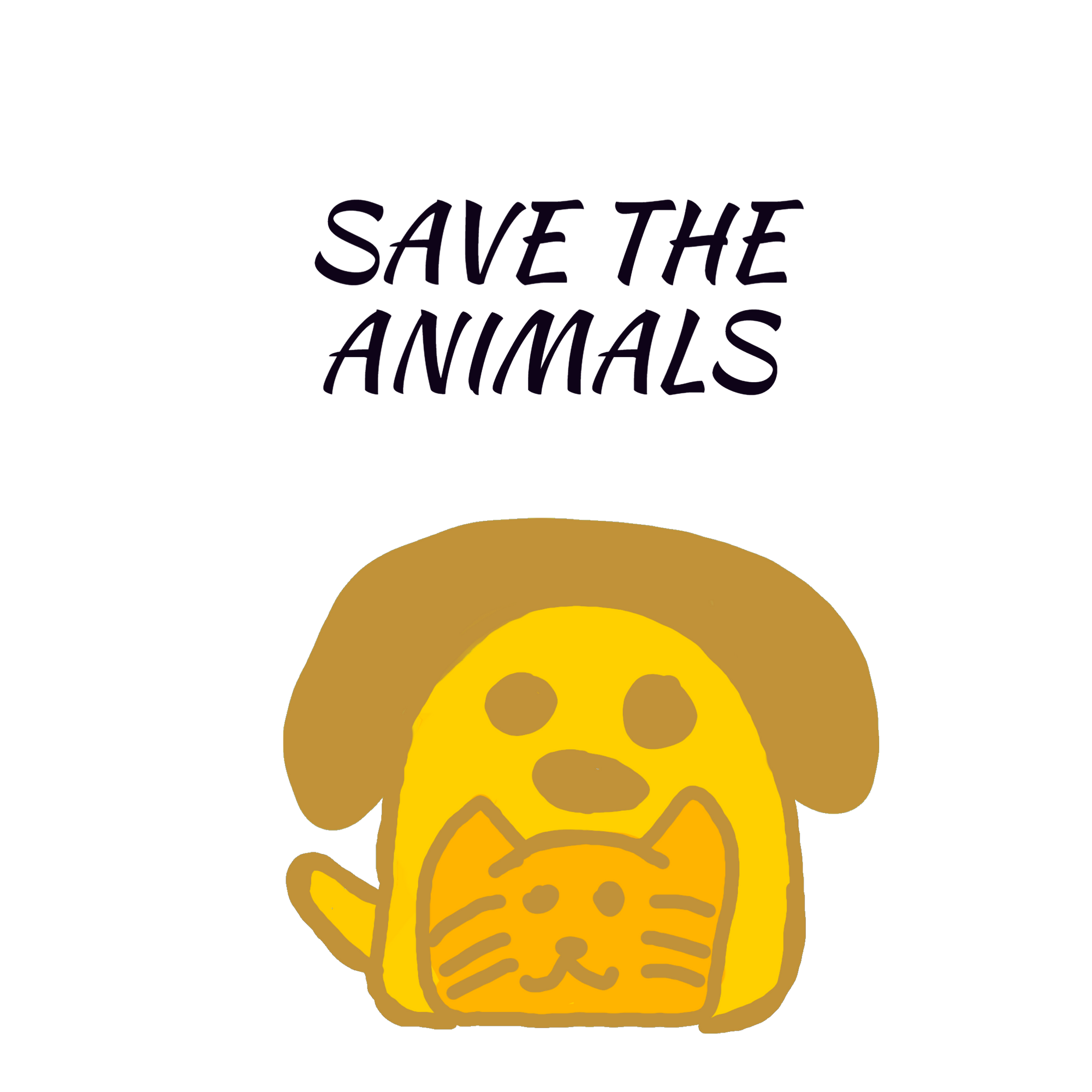 flyers Save the animals