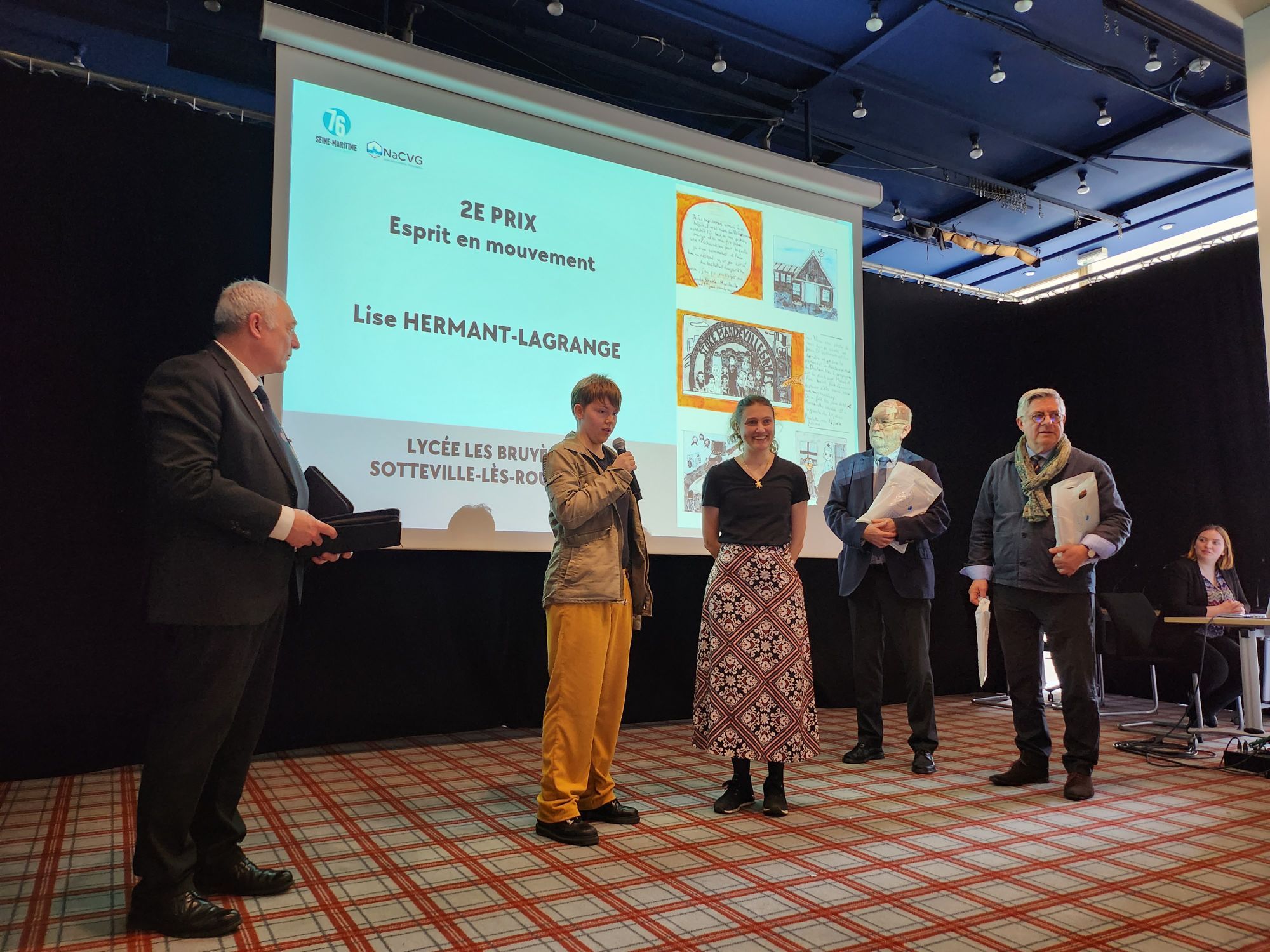 Bulles de Mémoires 2024 Lise lauréate 2nde