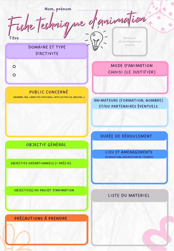 Fiche d'animation | Genially