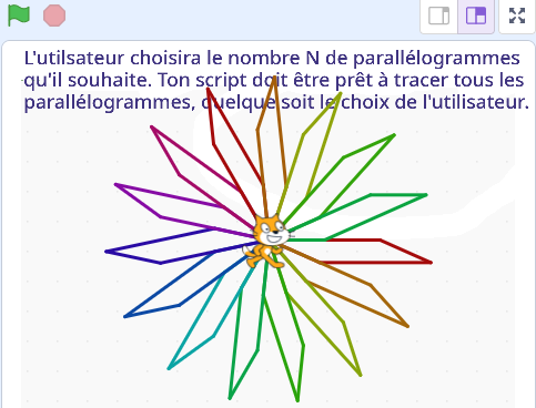 SCRATCH: parallélogrammes et boucles