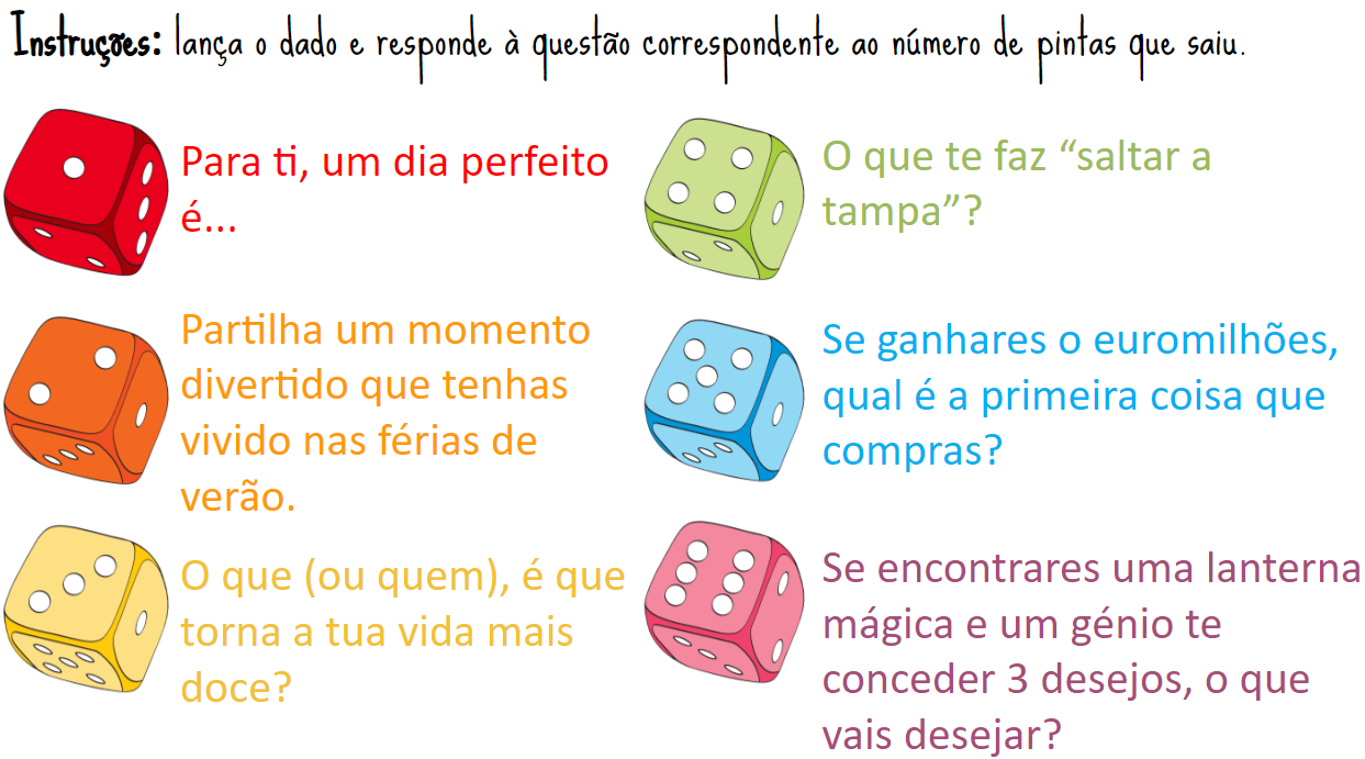 Dinâmica do dado | Genially