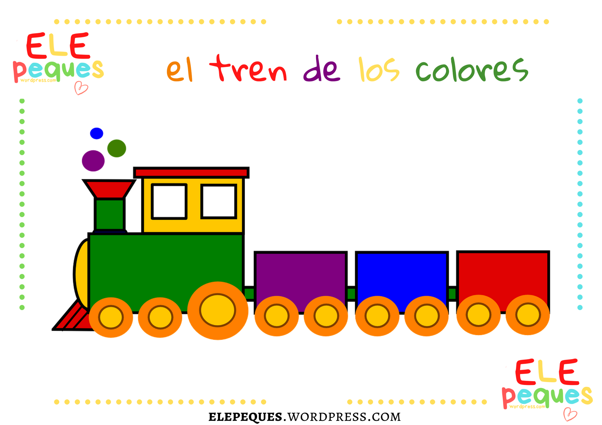 el tren de los colores