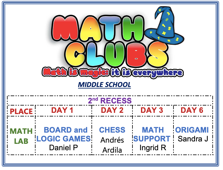 MATH CLUBS | Genially