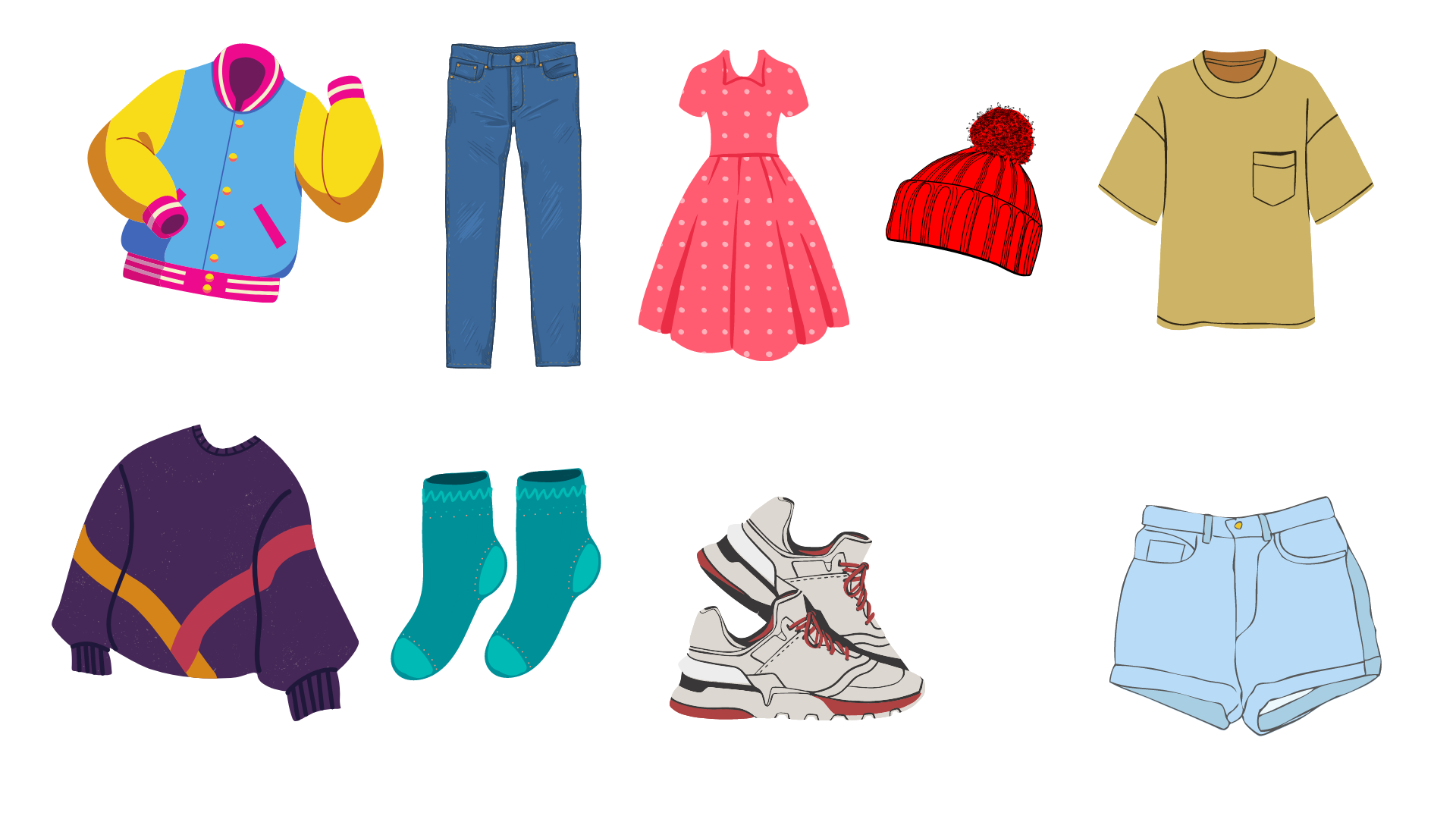 Tic-Tac-Toe. Clothes. | Genially