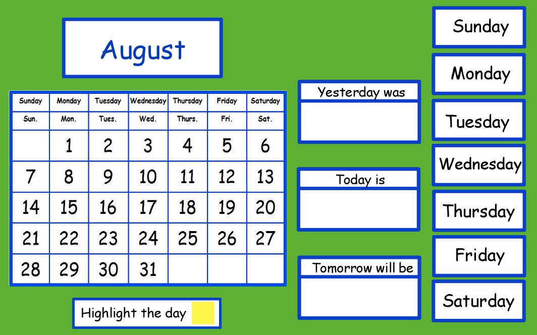 Daily schedule | Genially