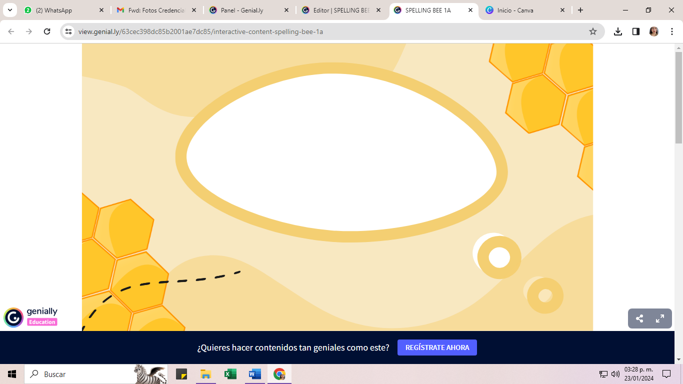 SPELLING BEE 5C | Genially