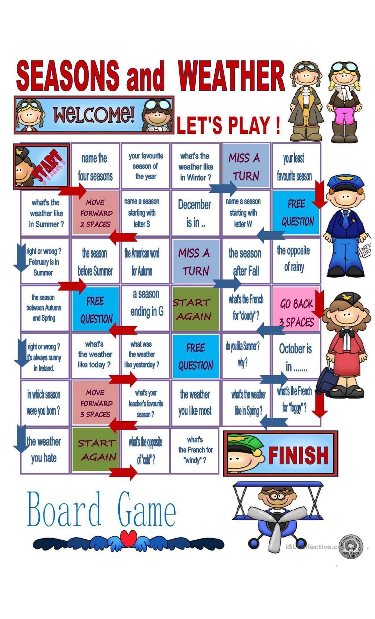 Seasons and weather game