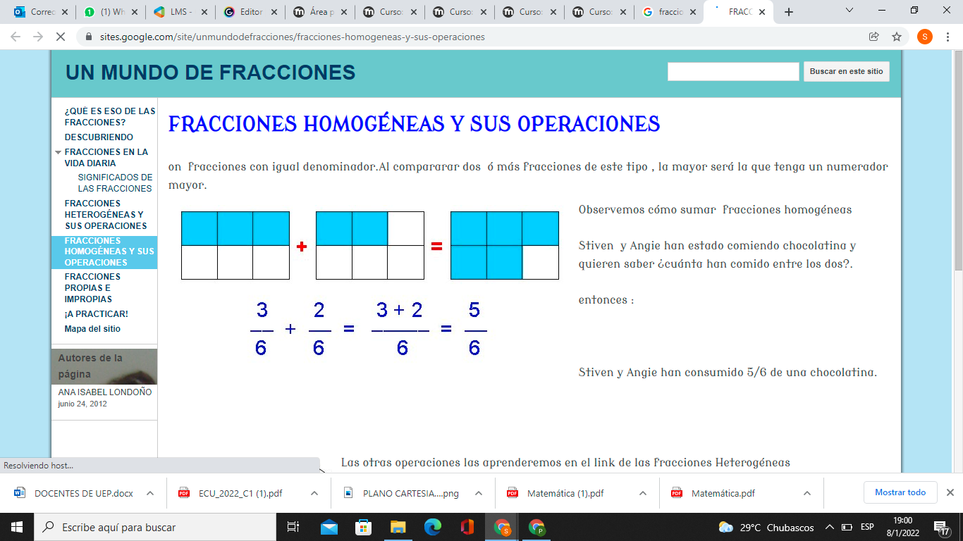 FRACCIONES HOMOGÉNEAS
